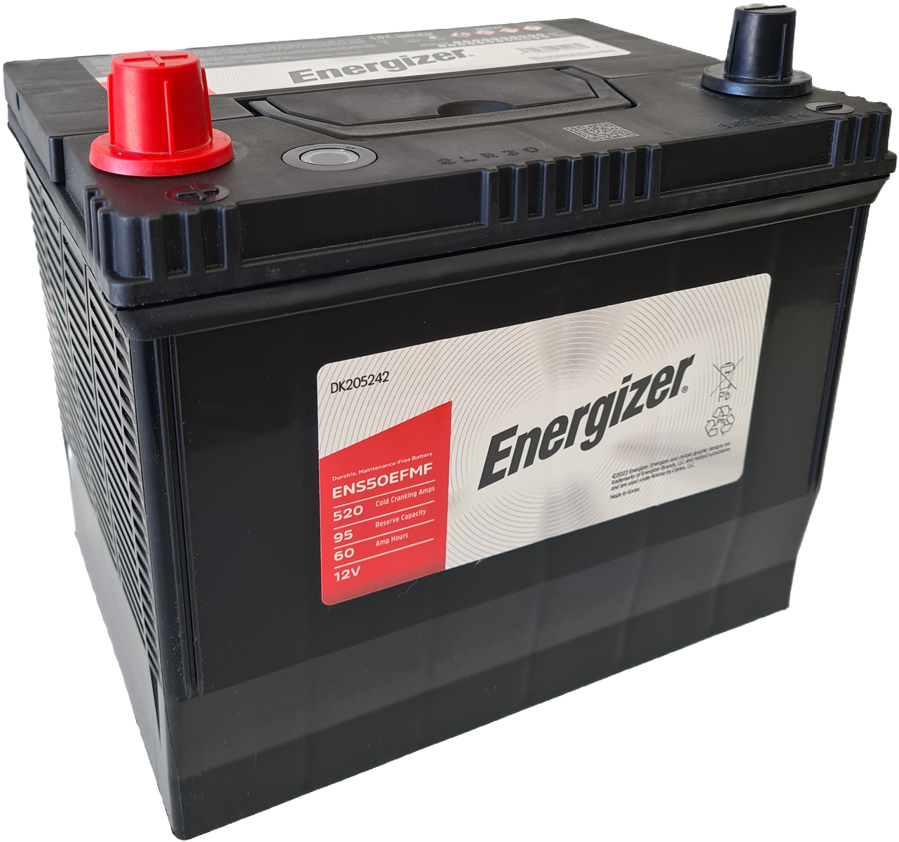 Energizer ENS50EFMF 520 CCA 60AH - Powerhouse Batteries